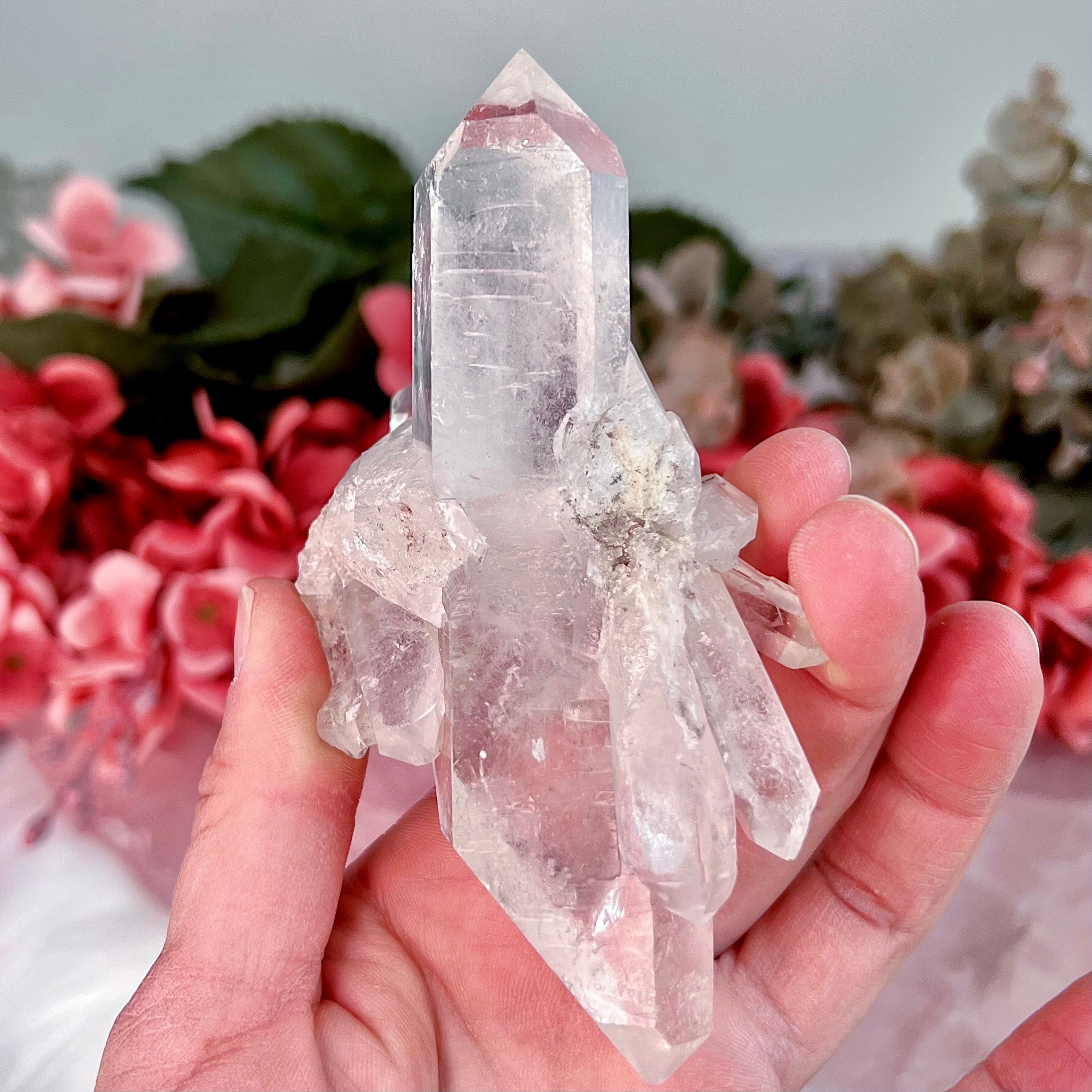 Double Terminated Quartz Cluster – leonardcrystalsandjewelry